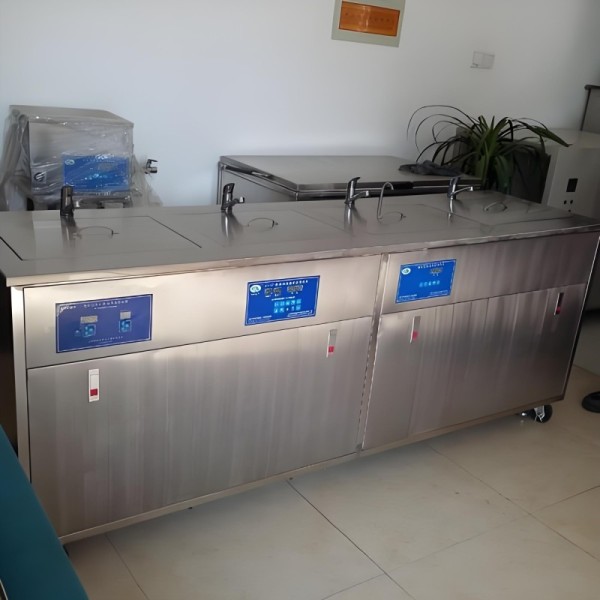 Quality Semi Auto 5 Tanks ultrasonic cleaning equipment For Medical Tools With Timer Control Drying for sale