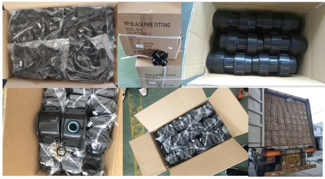 Dark Blue Pn16 Elbow Irrigation PP Compression Fittings for Water Supply