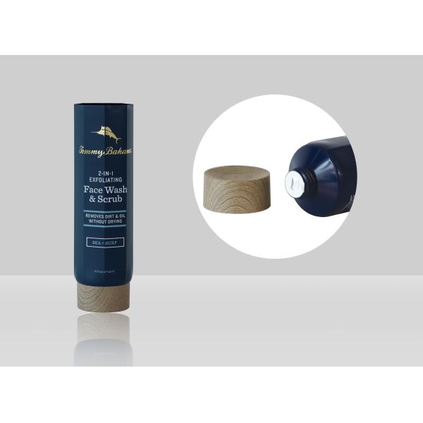 Quality D50mm Custom Cosmetic Lotion Tubes Plastic Creased tube for sale