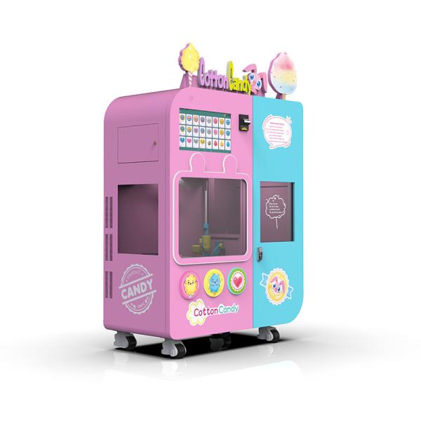 Quality 24 Hours Working Robot Cotton Candy Vending Machine 700W-2500W for sale