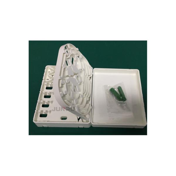 Quality White SC FTTH Fiber Optic Termination Box 4 Core Applied For Indoor Use for sale