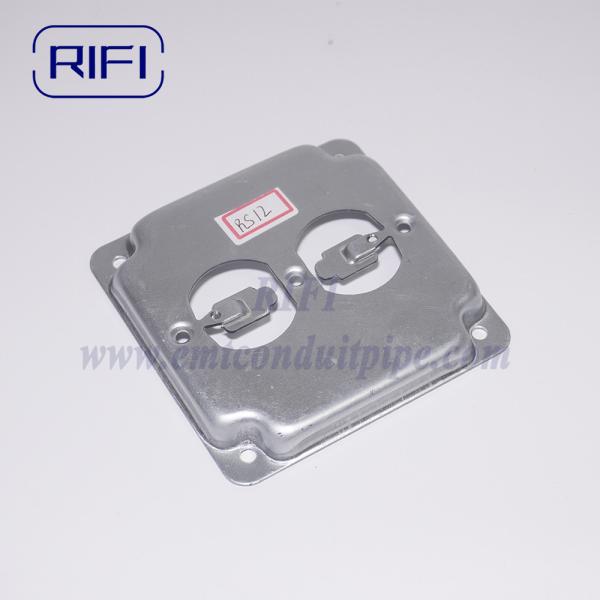 Quality 4'' Surface Mount Raised Junction Box Cover RS Cover With One Duplex Flush for sale