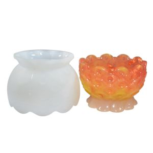 Quality Sustainable Resin Epoxy Silicone Molds Diy Handmade Lotus Shape Bowl for sale