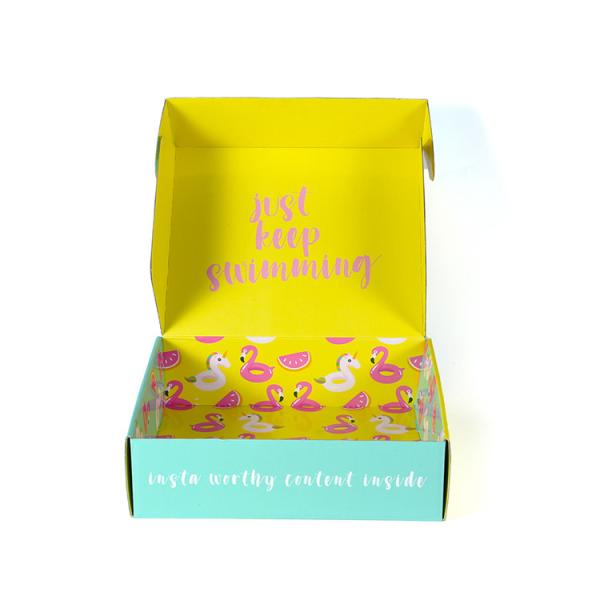 Quality Recyclable Glossy Shipping Paper Box For Tailored Dress Colorful Luxury Express for sale