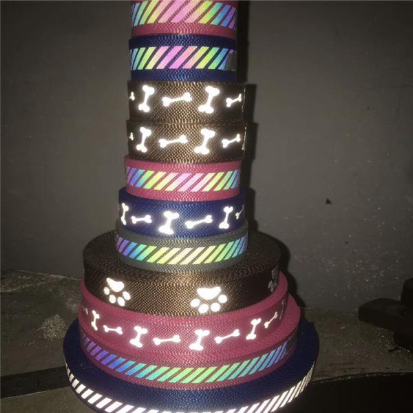 Quality Reflective Rainbow Color Polyester Security Strips Tape For Clothing And Custom for sale