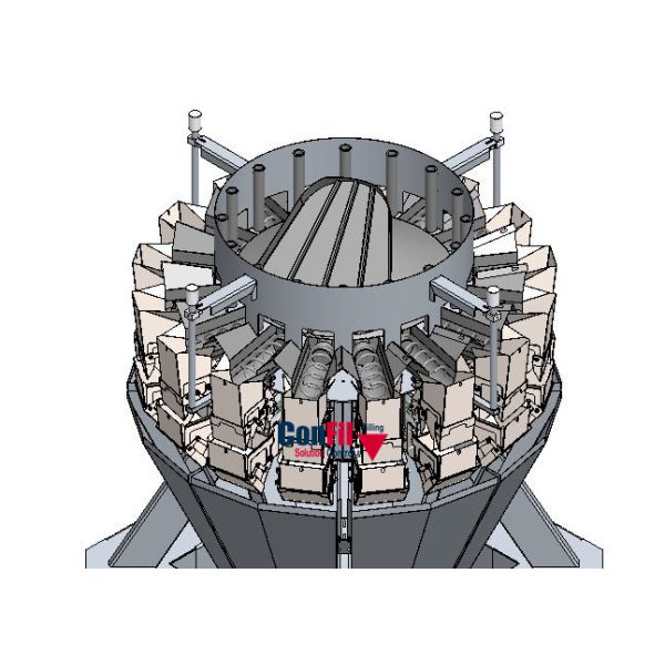 Quality Multihead Weigher Packing Machine for Hash Brown Frozen Food Packing Line ROMA for sale
