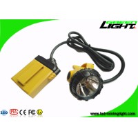 Quality Corded Underground Mining Cap Lights 25000lux With 10.4Ah SAMSUNG Battery for sale
