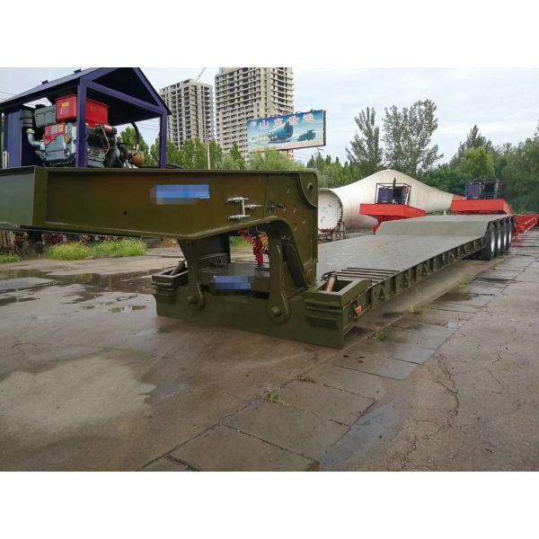 Quality 13T-18T Axle Customizable 3-Axle Low Load Lowbed Semi-Trailer for Customized for sale