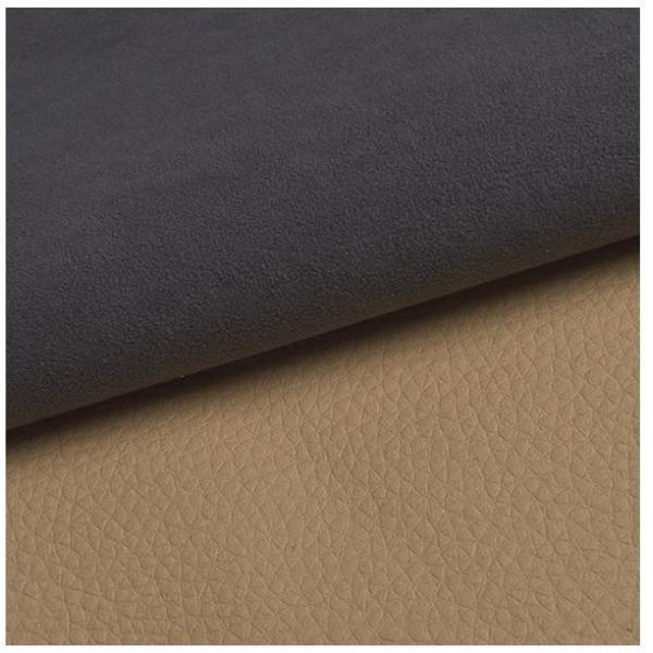 Quality Litchi Leathaire Leather Fabric For Sofa Waterproof Anti Fouling for sale