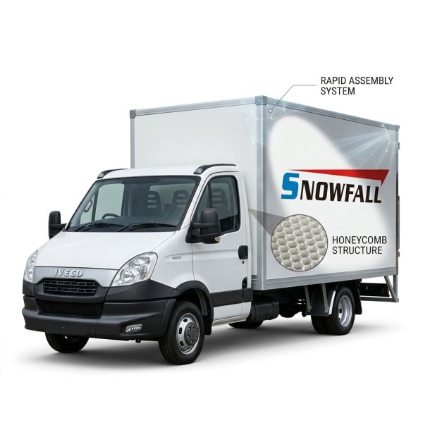 Quality Quick 7-Day Assembly FRP Honeycomb Dry Cargo Box with Panel Kit Assembly System for sale