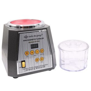 Quality KT130 Polishing Machine Metal Grinding Jewelry Digital Display Magnetic Tumbler for sale