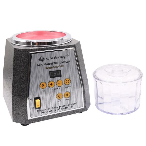 Quality KT130 Polishing Machine Metal Grinding Jewelry Digital Display Magnetic Tumbler for sale
