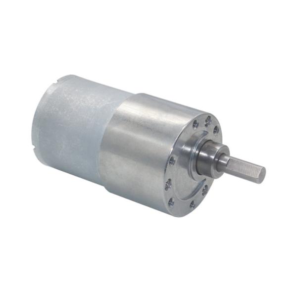 Quality High Torque 37mm Brushed Electric DC Gear Motor Low Rpm 7RPM For Robot for sale