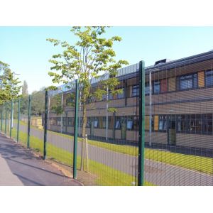 Quality CE Hot Galvanized Black Iron 2.4m Height Anti Climb Fencing For Security for sale