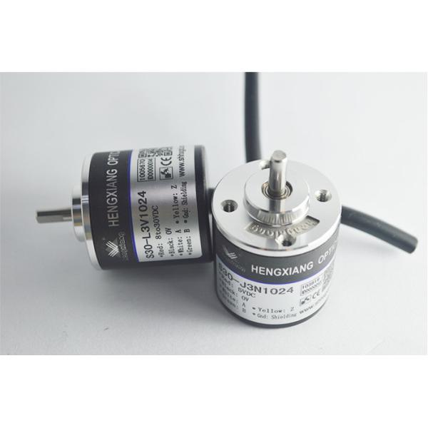 Quality Aluminum Alloy Shell Small Optical Encoder 1024 Ppr Solid Shaft 4mm Diameter 30mm for sale