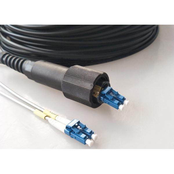 Quality Outdoor PDLC Connector , Waterproof 2 Core Single Mode Fiber Optic Cable for sale