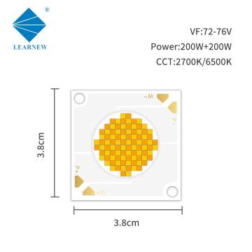 Quality 200W 200W COB LED Chip CRI95 Bi-Color COB LEDs with Dimming Dual CCT 2700K 6500K for sale