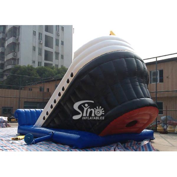 Quality Outdoor adventure huge titanic inflatable slide for kids playground for sale