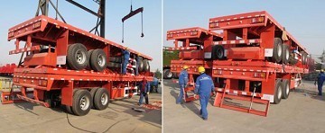 Quality CIMC 4-Axle Multifunctional Flatbed Trailer the Latest Design with Lock for for sale