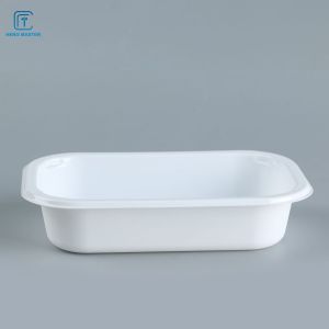 Quality 18*13*3cm Microwave Safe White CPET Trays Food Packaging for sale