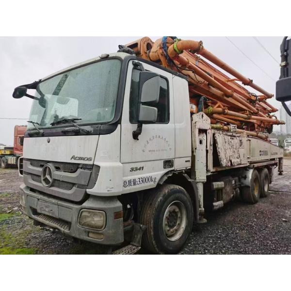 Quality 2015 Zoomlion Used 49Meter Concrete pump truck with Benz Chassis for sale