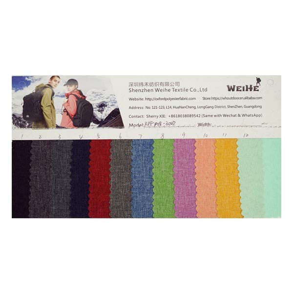 Quality 300D RPET Polyester Fabric for sale