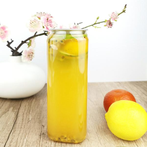 Quality 0.5l Clear Storage Containers With Cans Lids Candy Bath Salts Essential Oils for sale