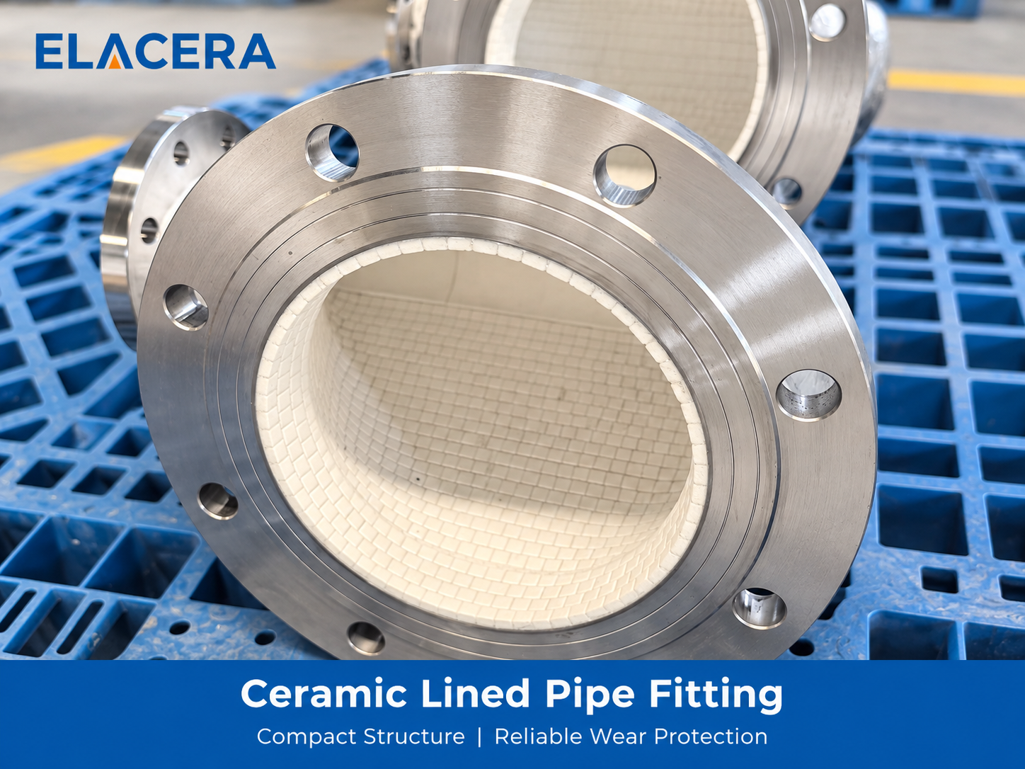 Quality Wear Resistant Ceramic Tile Lined Steel Pipe for Abrasive Material Conveying for sale