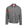 Quality 230 GSM Multi Pockets Twill 2/1 Lapel Top Grey Work Uniform Labour Suit for sale