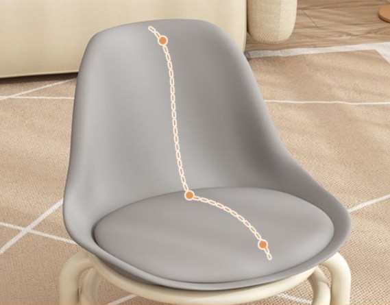 Quality Selected High Density Rebound Sponge Low Rolling Stool Waterproof Leather Soft for sale