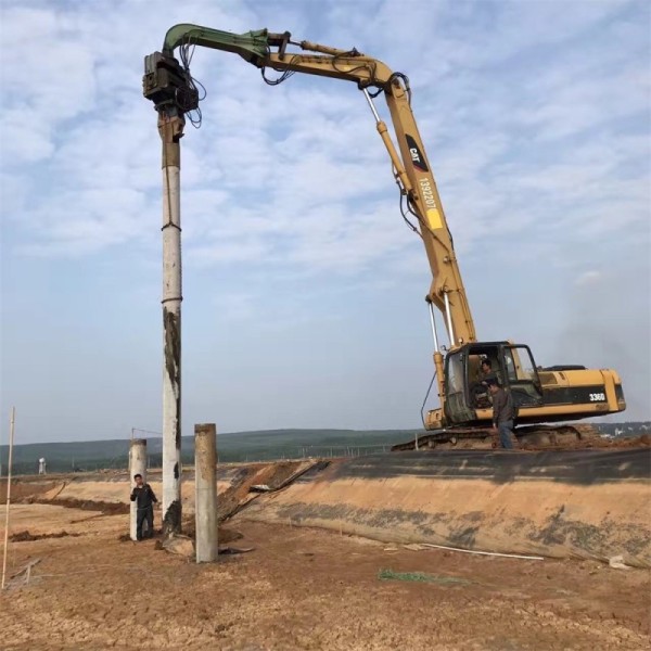 Quality 20-50T Excavator Boom Arm Hydraulic Pile Driver Top Energy Amp Mining Pile Driver For Excavator for sale
