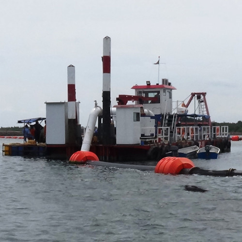 Quality Sand Extraction River Cutter Head Dredger / Sand Dredging Boat 500m3/H for sale