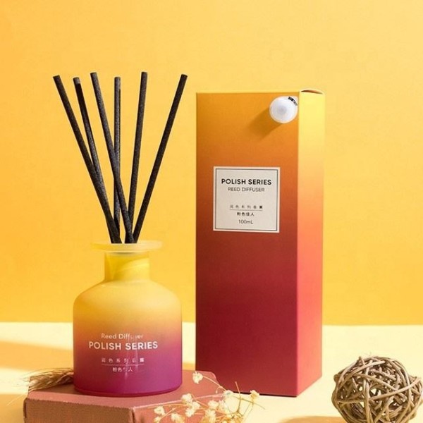Quality Amber Glass Reed Diffuser Bottles 200ml Essential Oil Aromatherapy Aroma for sale