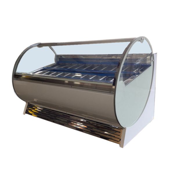 Quality Single Temperature 20 Trays Ice Cream Upright Display Freezer 1000L for sale