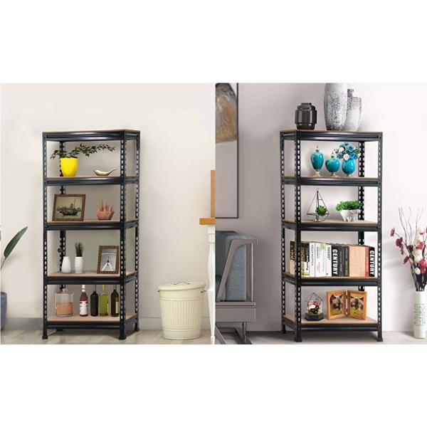 Quality Sturdy 5 Shelf Storage Rack Corner Organization Utility Multipurpose For Home for sale