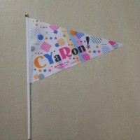 Quality Mini National Hand Held Flags Polyester Custom Hand Waving Flags for sale