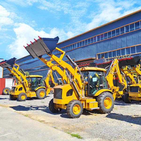 Quality Compact Backhoe Loader with 75 KW Diesel Engine 1.3m³ Bucket Capacity and 2800 for sale
