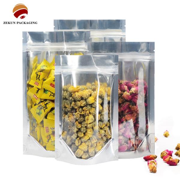 Quality PET/PE Up To 10 Colors Stand Up Resealable Pouch Bags  Customization for sale