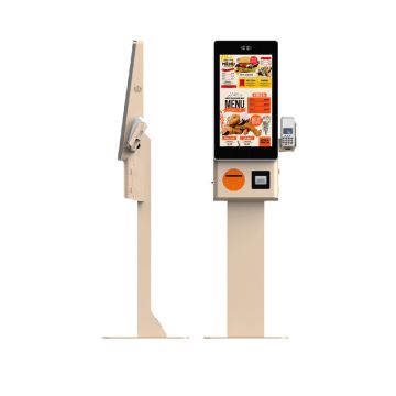 Quality Standing Self Order Kiosk Checkout Payment Kiosk With 23.8 Inch Touch Display for sale