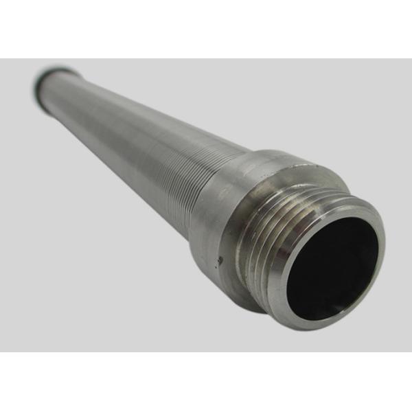 Quality Johnson Wedge Wire Water Well Screen Strainer, Metal Ring Wire Wrapped Base Pipe for sale