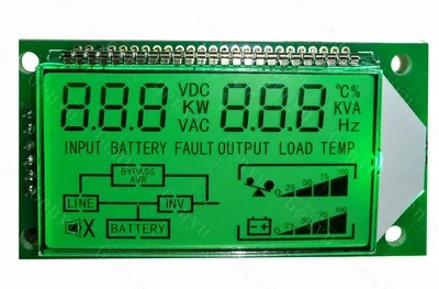Quality BBI 7 Segment LCD Display TN Positive LCD Display PIN Connect For UPS for sale