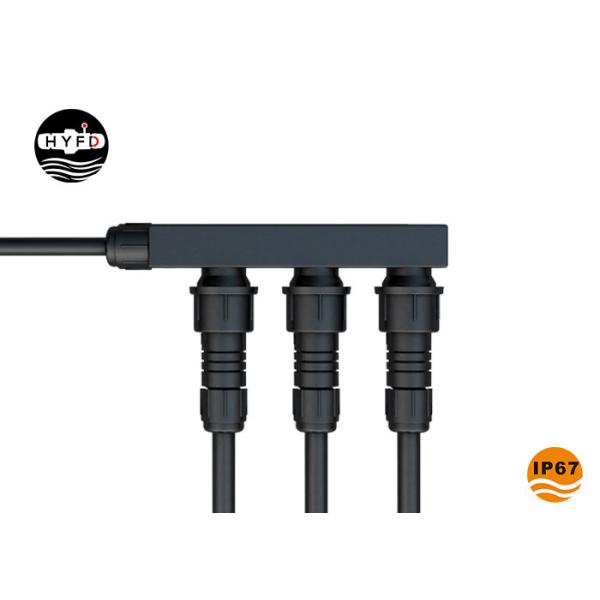 Quality HYFD Two Pin 1 In 3 Out Nylon PA66 M15 Connector for sale