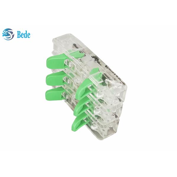 Quality Universal Wire And Cable Quick Wire Connector PA66 3 Input 3 Output 450V for sale