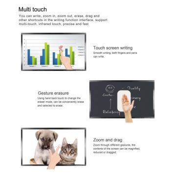 Quality 75 inch Support Prototype LCD Display Interactive Touch Screen Panel for sale