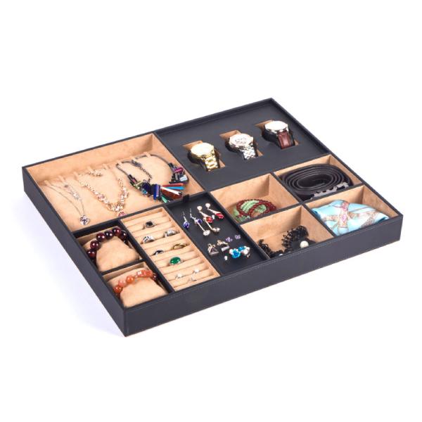 Quality Premium Leather & Velvet Modular Jewelry Drawer Organizer for Wardrobes Model 23.05.00106 for sale