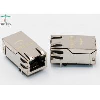 Quality Built - In LED Integrated Magnetics RJ45 2.5 G / 5 G Base - T PCB Jack Connector for sale