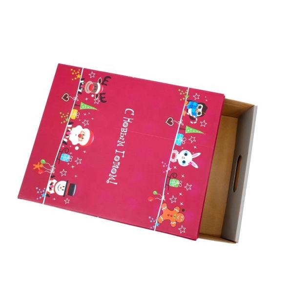 Quality Christmas Gift Custom Picnic Hamper Basket Cardboard Box With Sleeve for sale