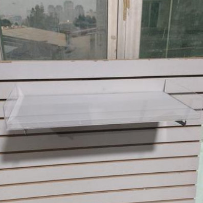 Quality Unique Design Acrylic Floating Shelf Clear Wall Mounted Retail Shelving Invisible Sturdy for sale