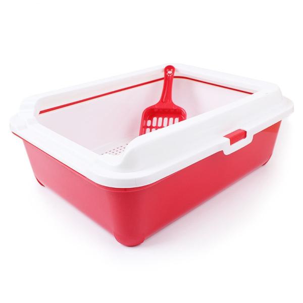 Quality Semi Closed Cat Litter Box , Cat Litter Toilet Anti Splash Pet Toilet Cat Bedpans Reusable for sale