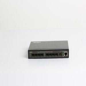 Quality Industrial 1310nm WEB SNMP Fiber Optic Switch 8 Port 8K MAC Learning fiber optic for sale